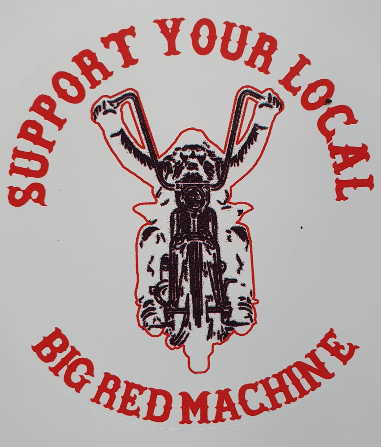 ORIGINAL 81 SUPPORT SHOP - Aufkleber "Support Your Local Big Red ...